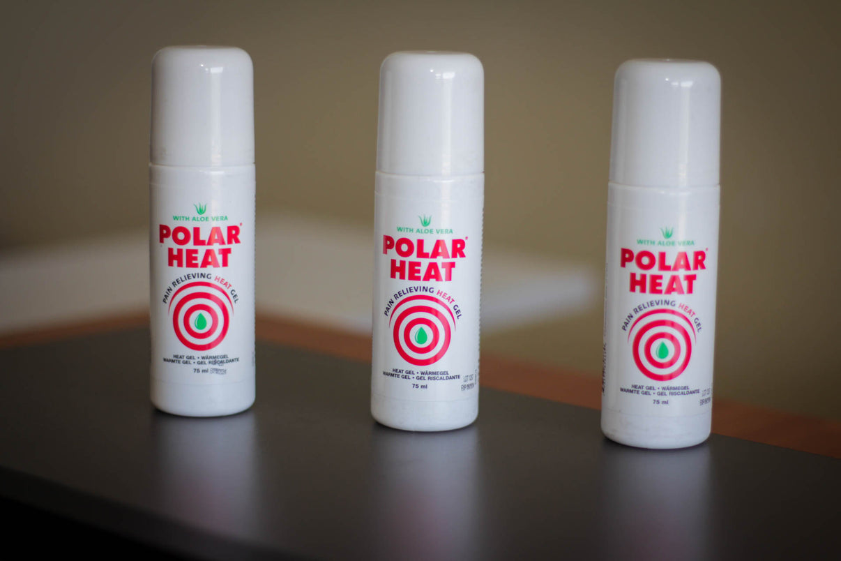 Polar Frost 75ml Heat Gel Roll-On | Warming Pain Relief | Niva Medical Oy